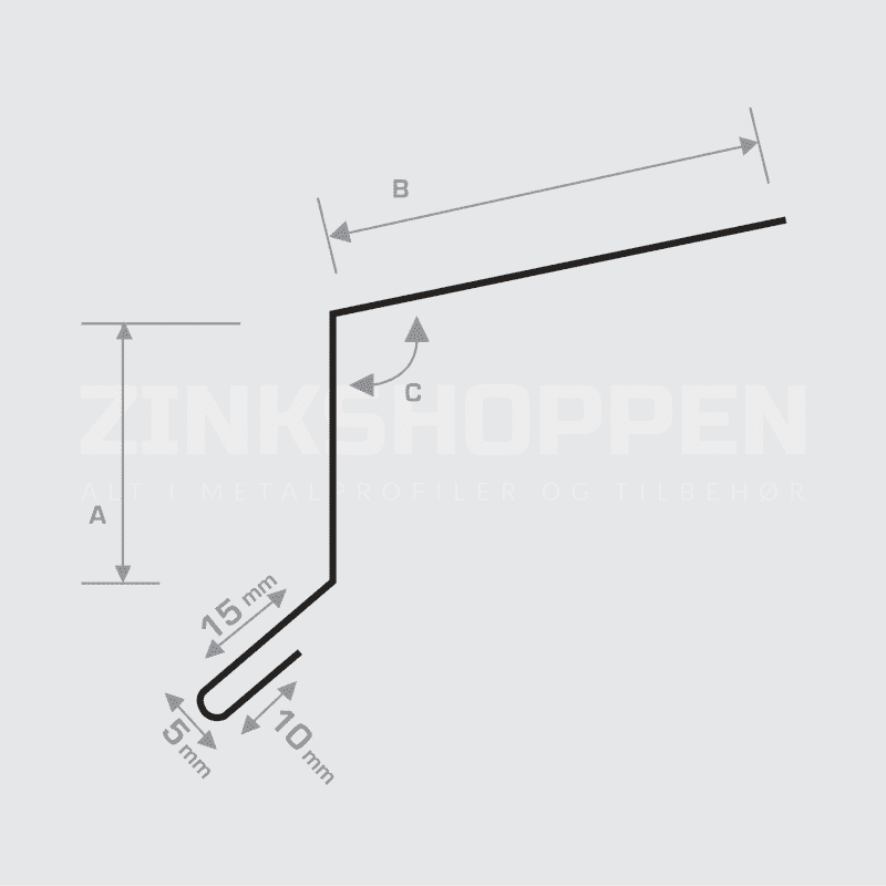 Murkrone Type 1 | Zinkshoppen | Køb metalprofiler online